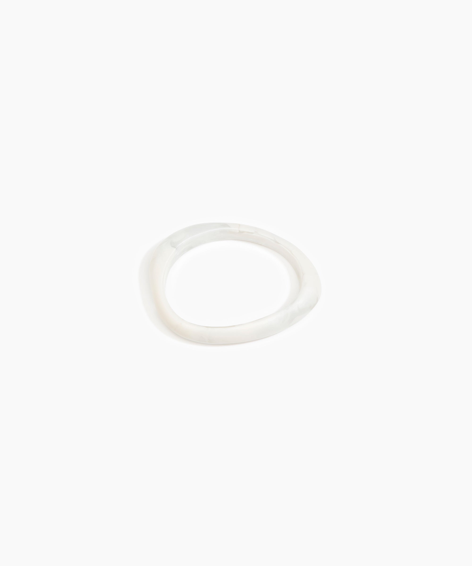 Rock Wishbone Bangle | Sandy Pearl / Regular | Dinosaur Designs US